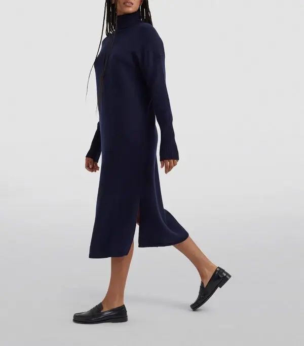 Chinti & Parker Wool-cashmere Rollneck Jumper Dress