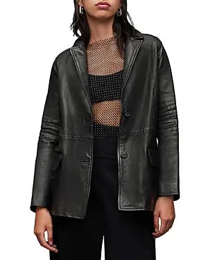 ALLSAINTS Corinna Leather Blazer