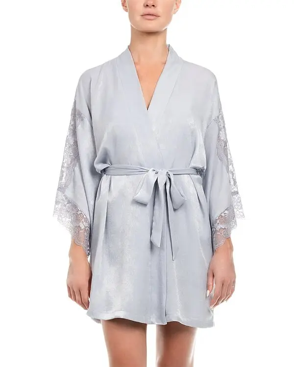 IN BLOOM BY JONQUIL Shimmer Satin Wrap - Silver