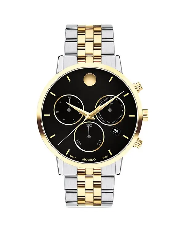 Movado Museum Classic Chronograph 42mm - Black/two-tone