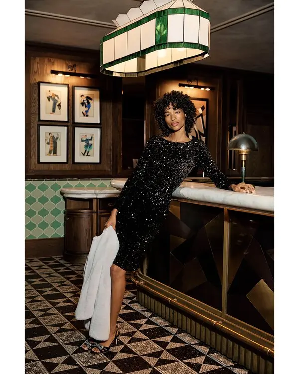 hobbs black sequin dress HOBBS Sawyer Sequin Dress
