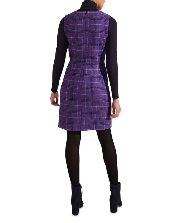 HOBBS LONDON Avery Plaid Wool Dress