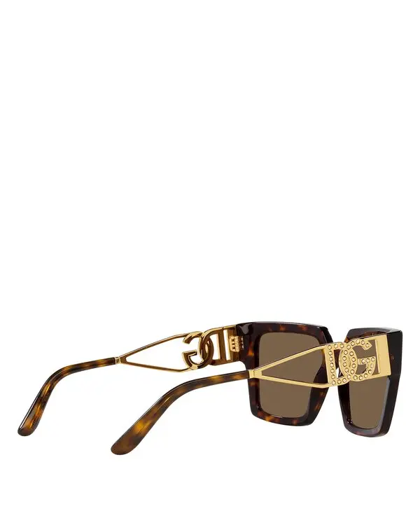 Dolce & Gabbana Square Sunglasses - Havana/brown Solid