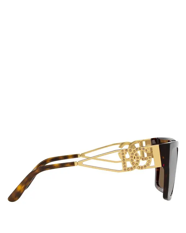 Dolce & Gabbana Square Sunglasses - Havana/brown Solid
