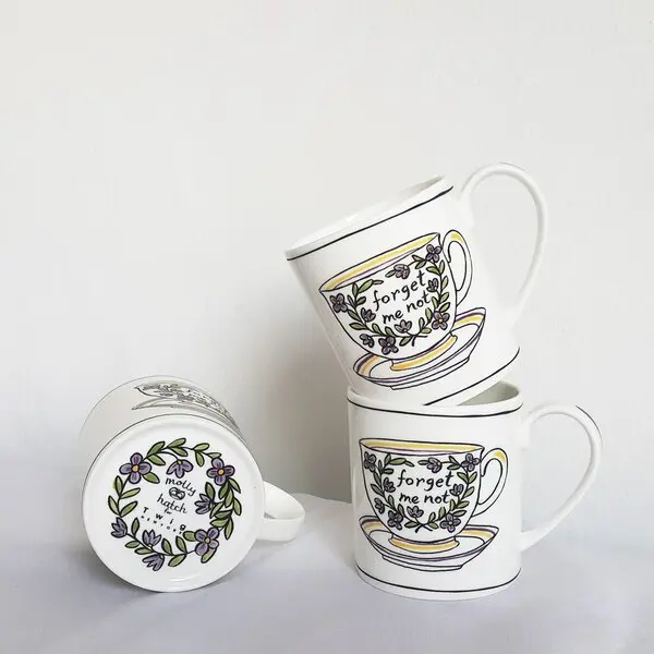 Twig New York Molly Hatch Forget Me Not Mug