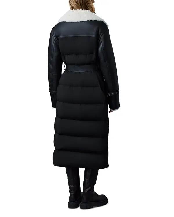 Mackage Sabreen Shearling Belted Down Coat