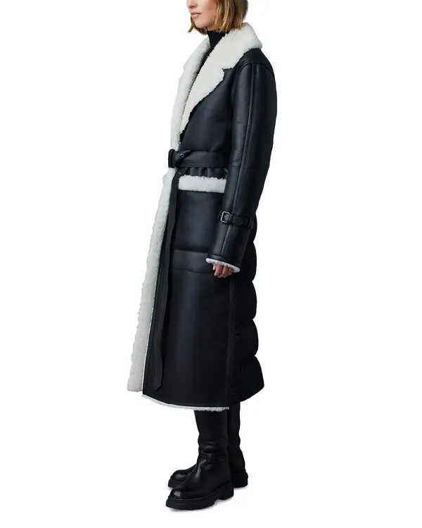 Mackage Sabreen Shearling Belted Down Coat