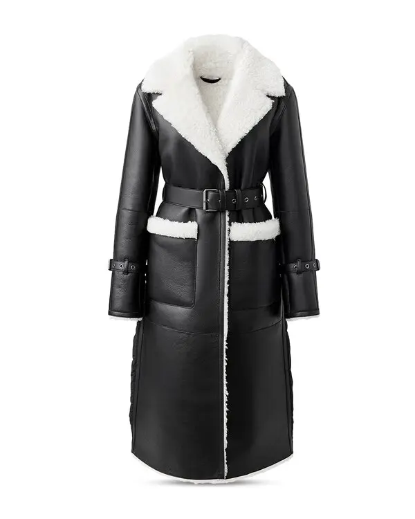 Mackage Sabreen Shearling Belted Down Coat
