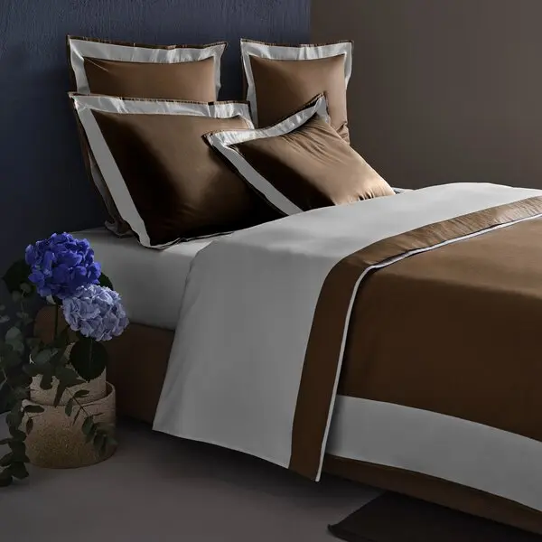Frette Flying Sateen King Sham Exclusive - Hazelnut/milk