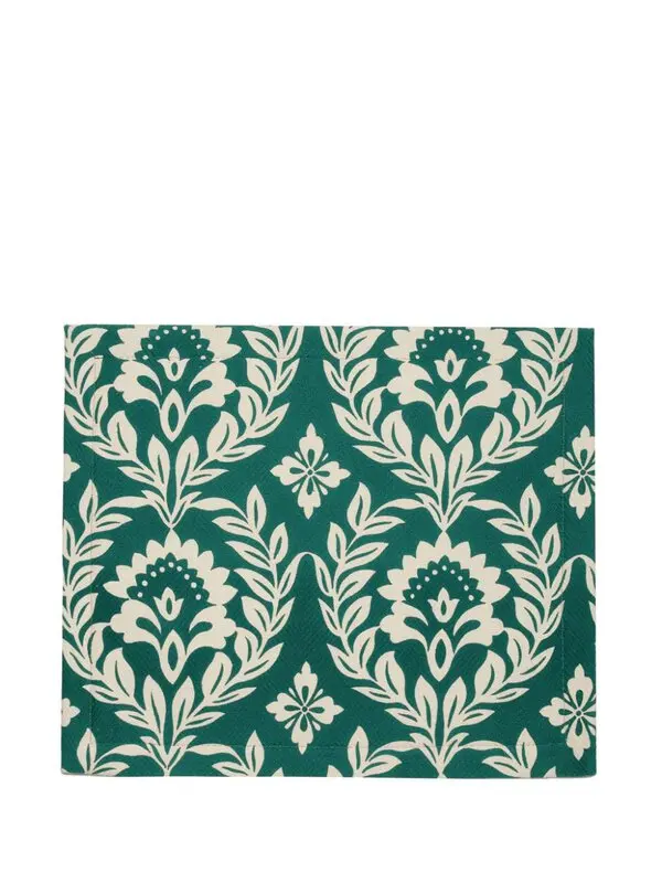 La DoubleJ Leaf-print Linen Placemats