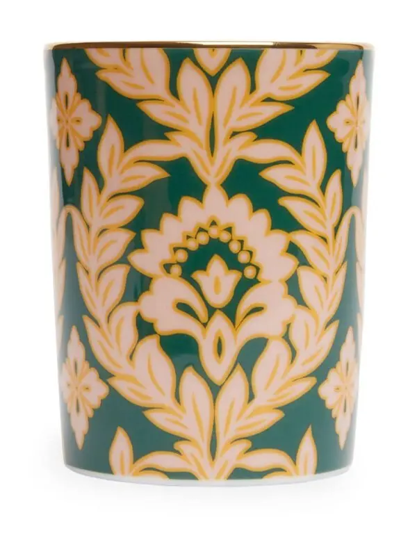 La DoubleJ Leaf-print Porcelain Cup