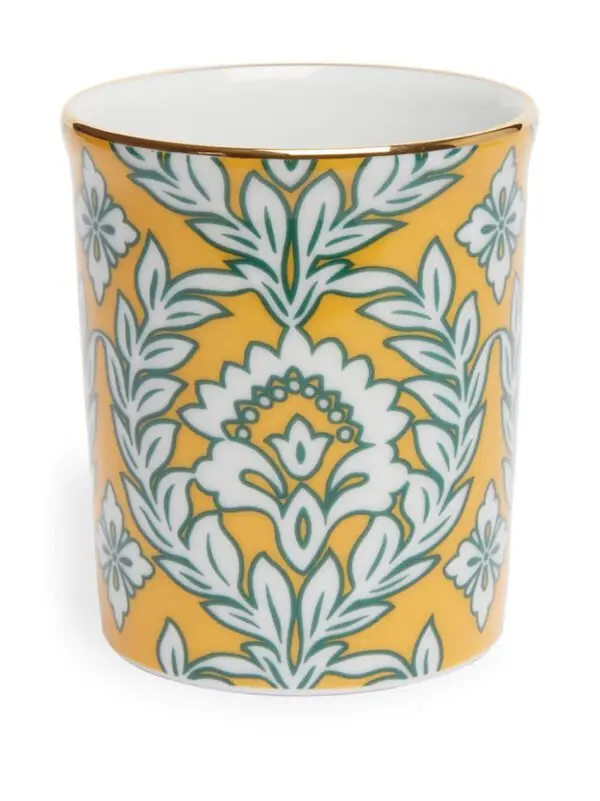 La DoubleJ Leaf-print Porcelain Mug