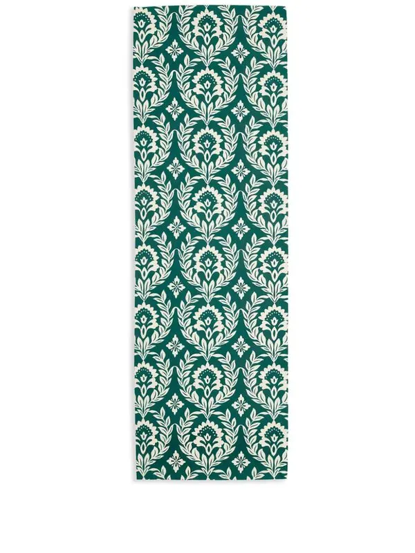 La DoubleJ Leaf-print Cotton Runner - Green