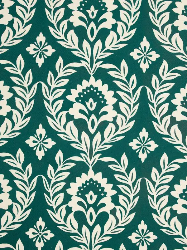 La DoubleJ Leaf-print Cotton Runner
