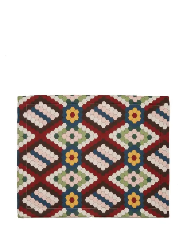 La DoubleJ Geometric-pattern Placemat