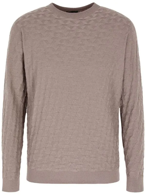 Giorgio Armani Geometric Crew-neck Jumper