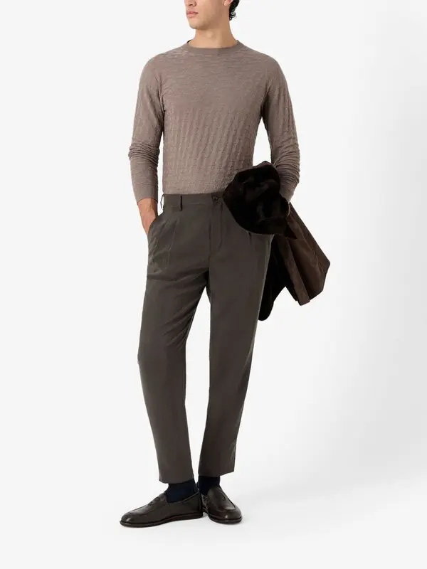 Giorgio Armani Geometric Crew-neck Jumper
