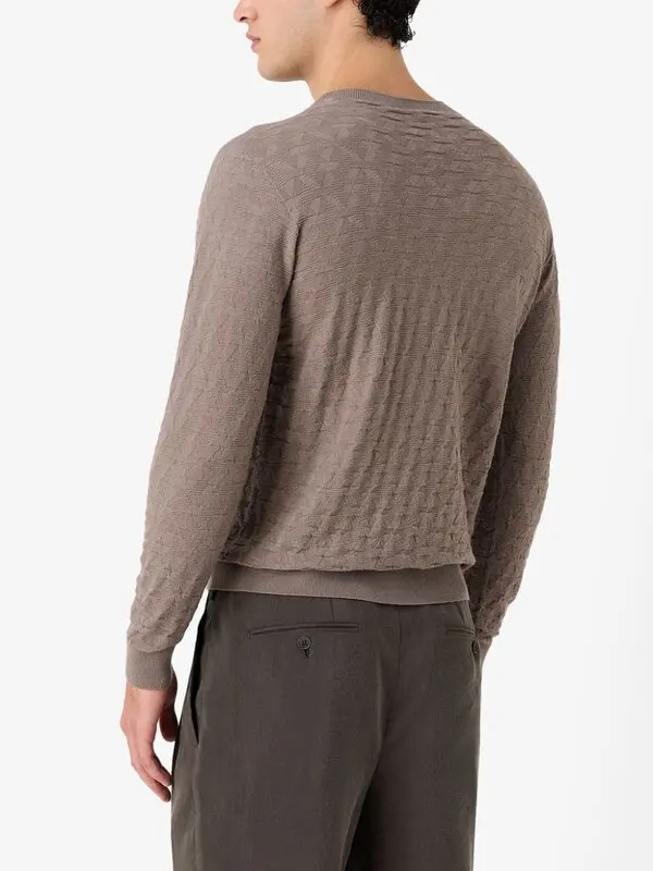 Giorgio Armani Geometric Crew-neck Jumper