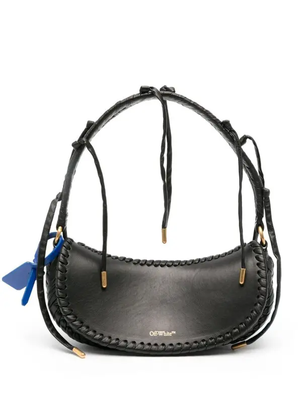 Off-White Braided-trim Leather Tote Bag