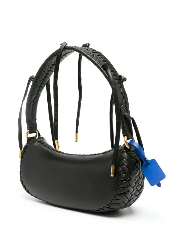 Off-White Braided-trim Leather Tote Bag