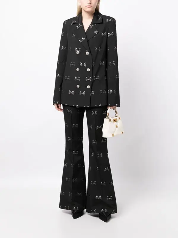 MACGRAW Circa 72 Patterned Jacquard Trousers