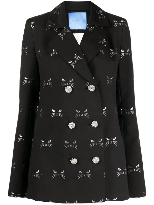 MACGRAW Circa 72 Jacquard Blazer - Black