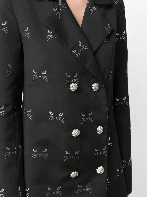MACGRAW Circa 72 Jacquard Blazer - Black