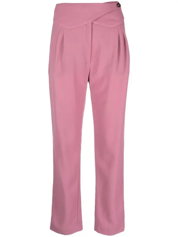 BLAZÉ MILANO Virgin Wool Trousers - Purple