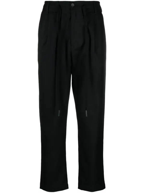 Andrea Ya'aqov Drawstring Straight-leg Trousers