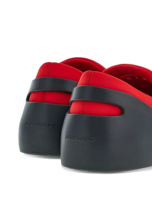 FERRAGAMO Hybrid Panelled Sneakers - Red