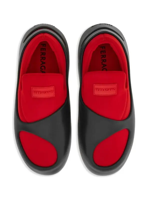 FERRAGAMO Hybrid Panelled Sneakers - Red