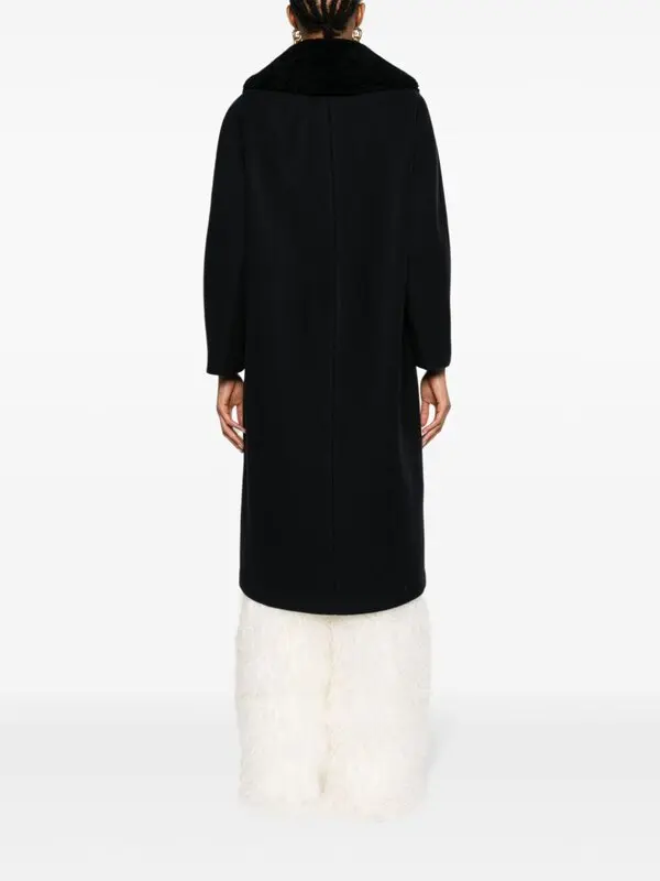YVES SALOMON Belted Felted-wool Coat