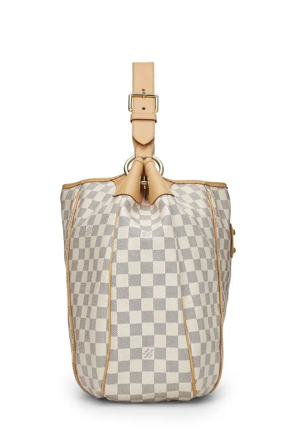 LOUIS VUITTON Damier Azur Galliera - White