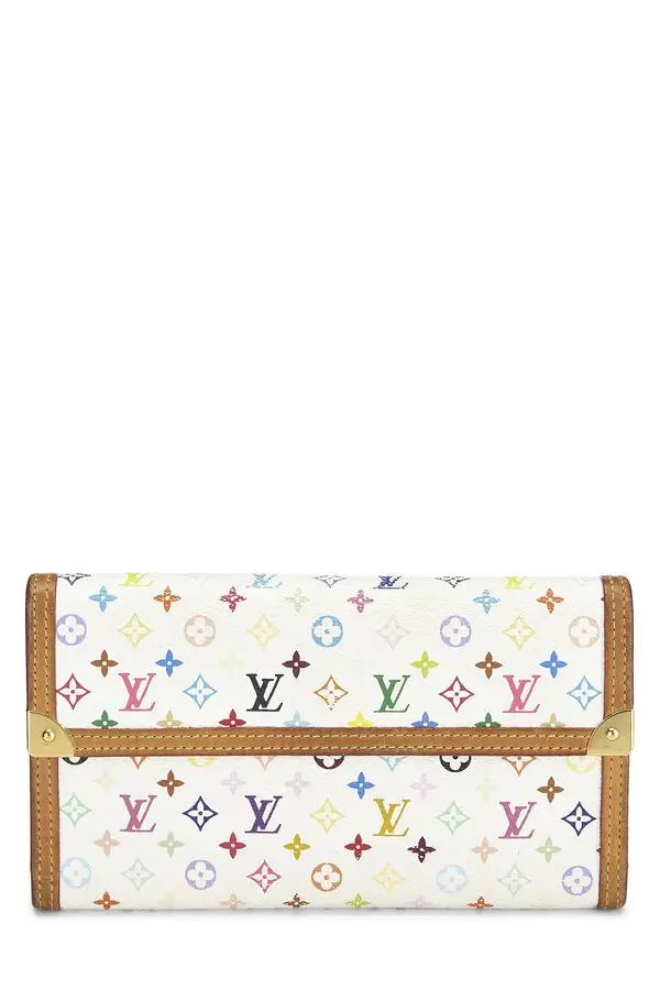 LOUIS VUITTON Takashi Murakami X Monogram International Wallet - White