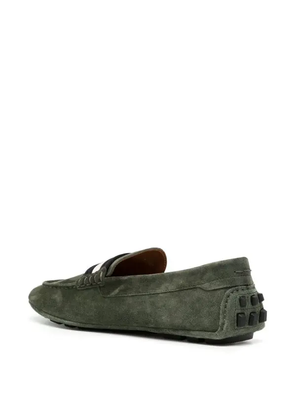 Bally Contrasting-trim Leather Loafers