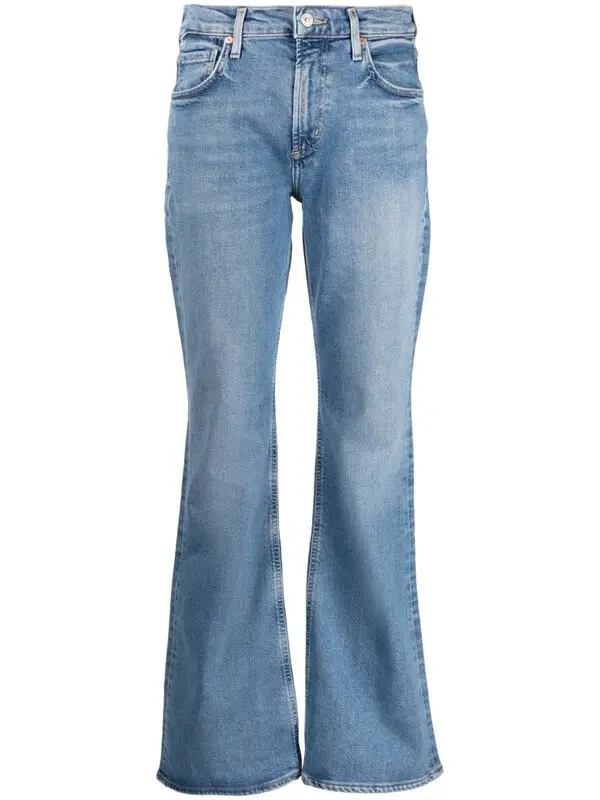 Citizens Of Humanity Isola Mid-rise Flared Jeans - Blue