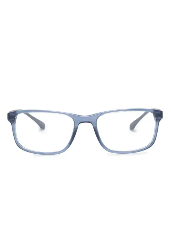 Emporio Armani Rectangle-frame Eyeglasses - Blue