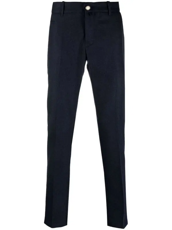 Jacob Cohen Skinny-cut Virgin Wool-blend Trousers - Blue