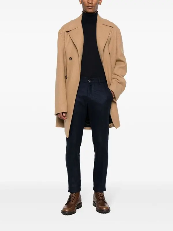 Jacob Cohen Skinny-cut Virgin Wool-blend Trousers - Blue