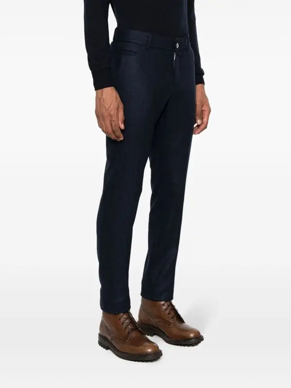 Jacob Cohen Skinny-cut Virgin Wool-blend Trousers - Blue