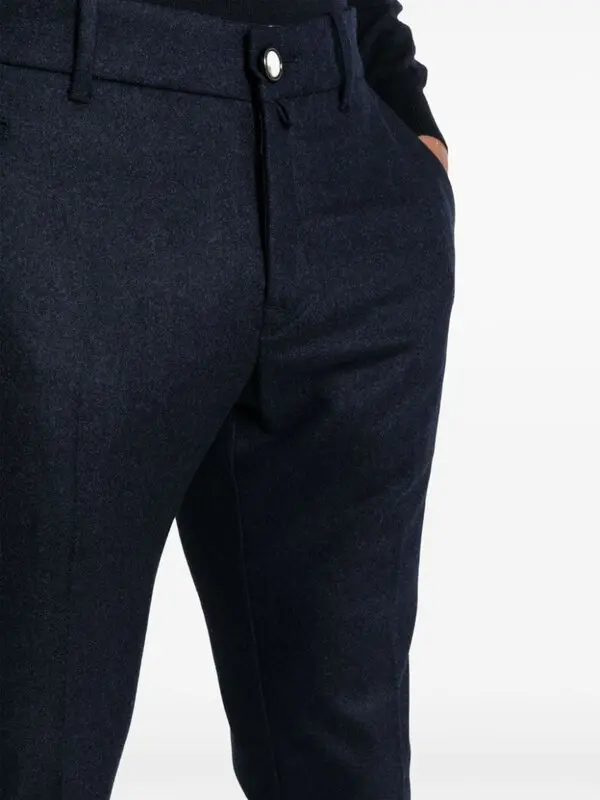 Jacob Cohen Skinny-cut Virgin Wool-blend Trousers - Blue