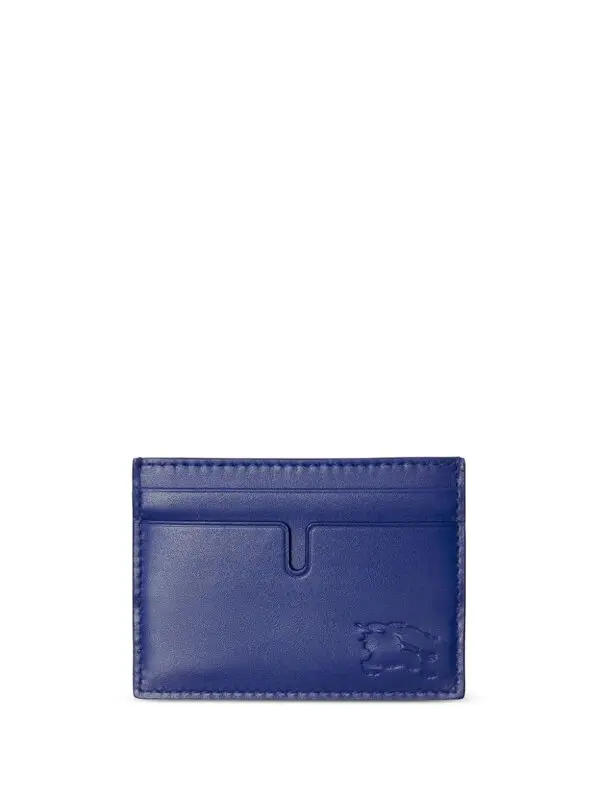 Burberry Equestrian Knight Leather Cardholder - Blue