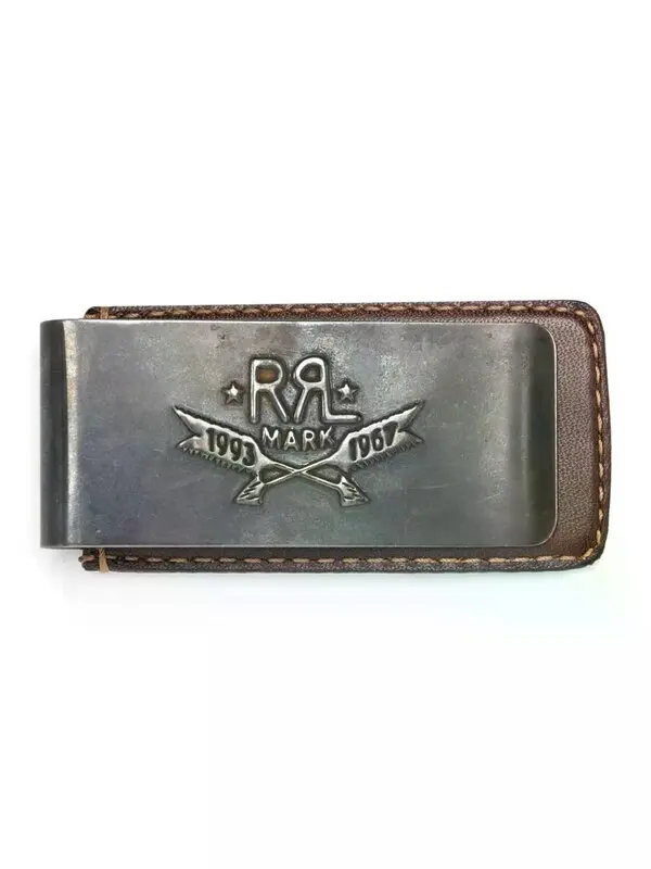 Ralph Lauren Western Leather Money Clip - Brown