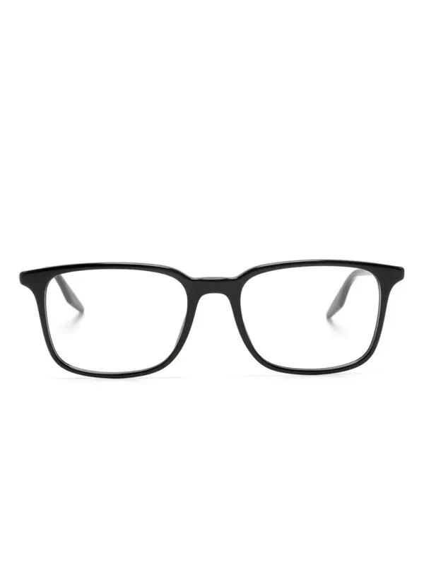 Ray-ban Logo-plaque Square-frame Glasses - Black