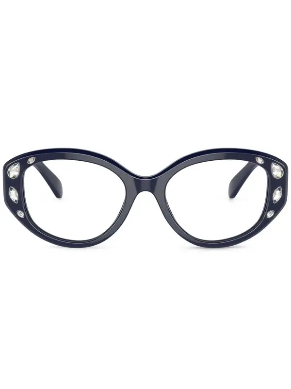 SWAROVSKI Crystal-embellished Cat-eye Glasses - Blue