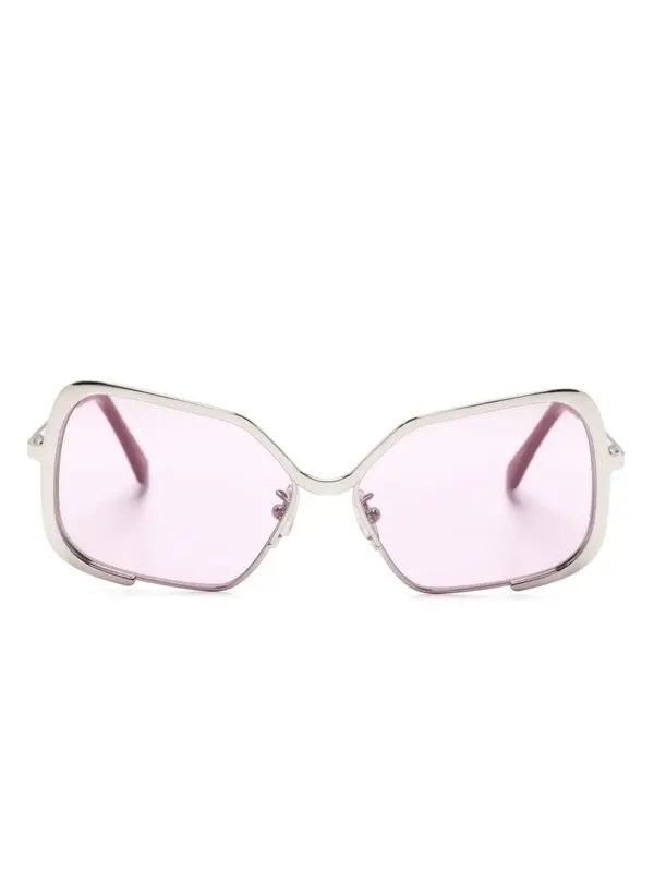 Marni Unila Oversize-frame Sunglasses - Silver