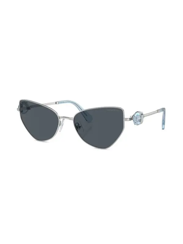 SWAROVSKI Crystal-embellished Cat-eye Sunglasses - Silver