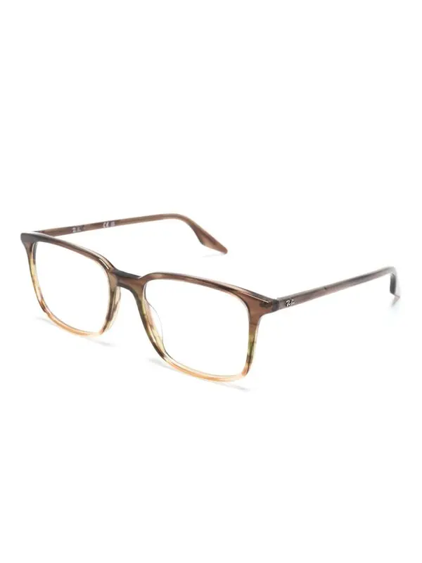 Ray-ban Tortoiseshell Rectangle Eyeglasses