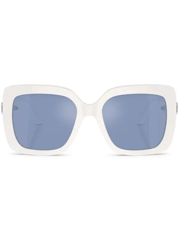 SWAROVSKI Crystal-embellished Square-frame Sunglasses - White