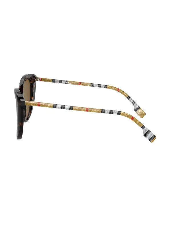 Burberry Vintage Check Cat-eye Sunglasses - Brown